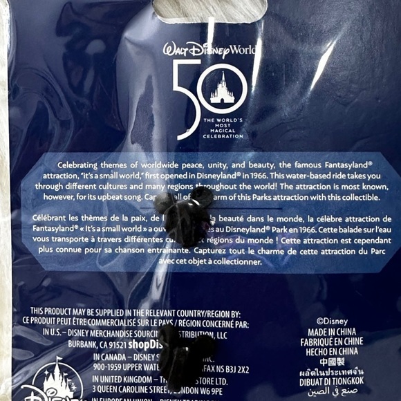 Disney | Jewelry | Disney Parks Mickeys Main Attraction Small World Pin ...